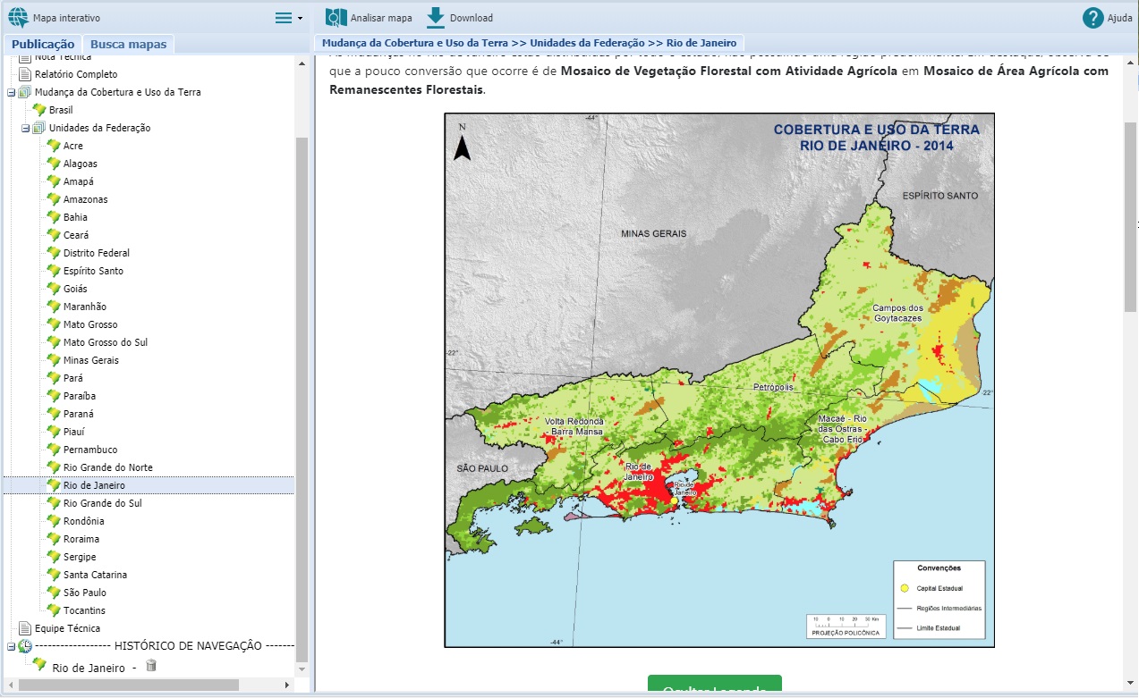 Monitoramento da Cobertura e Uso da Terra do Brasil (IBGE) | SOS GIS BR